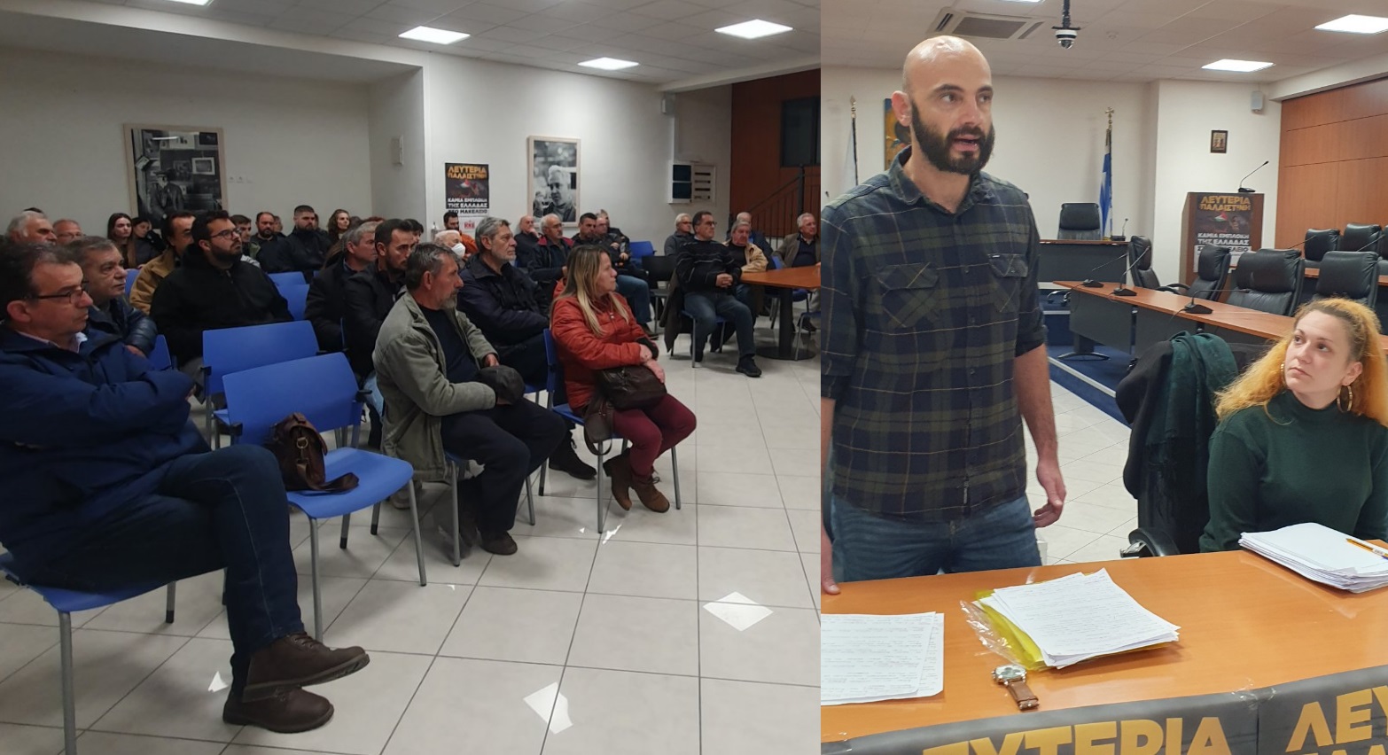Απο την εκδήλωση του ΚΚΕ Θεσπρωτίας για τις εξελίξεις στην Παλαιστίνη ...