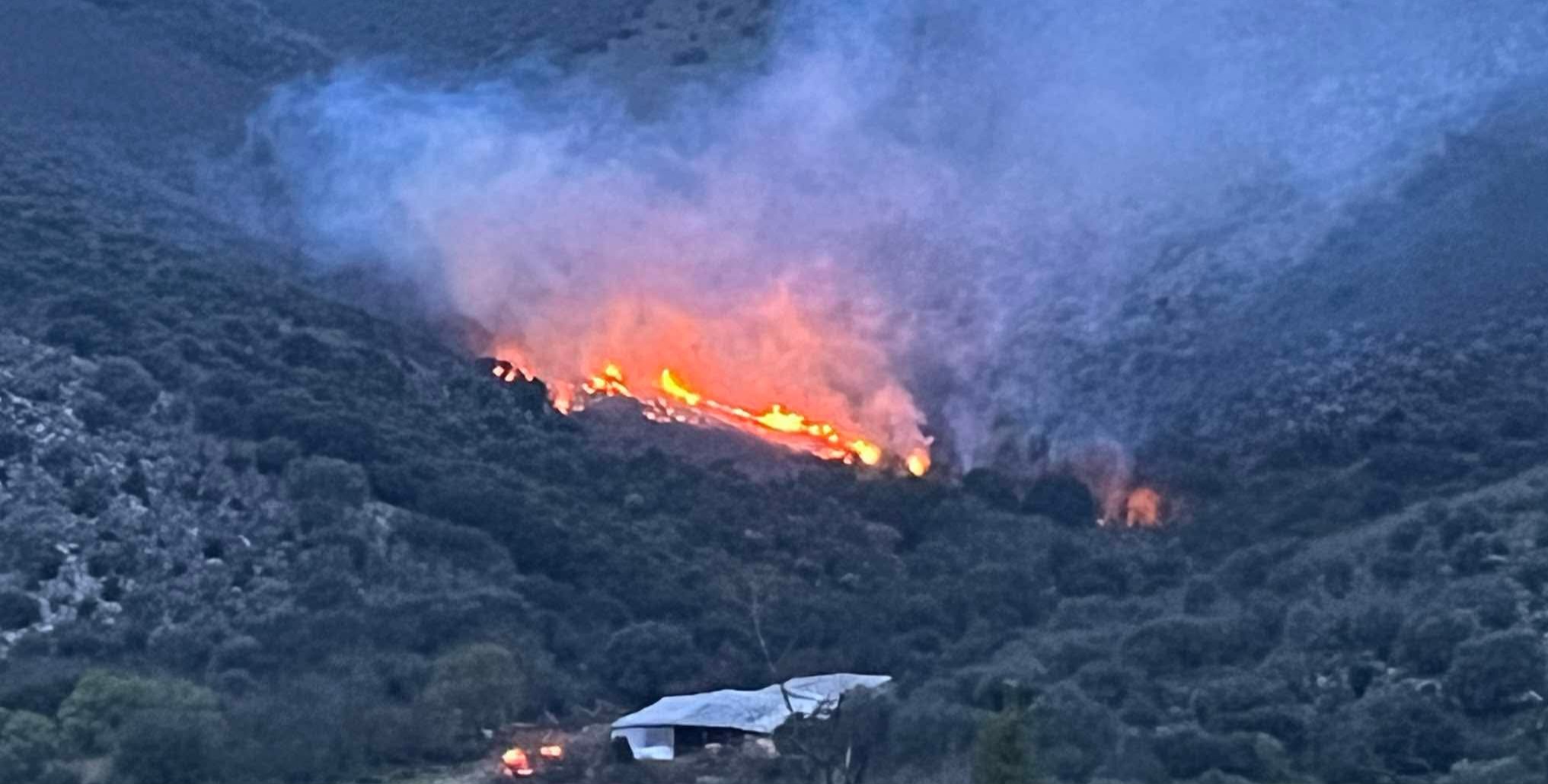 Τωρα | Φωτια σε έκταση ανάμεσα απο Μανδρότοπο και Σκάνδαλο - Paramythia ...